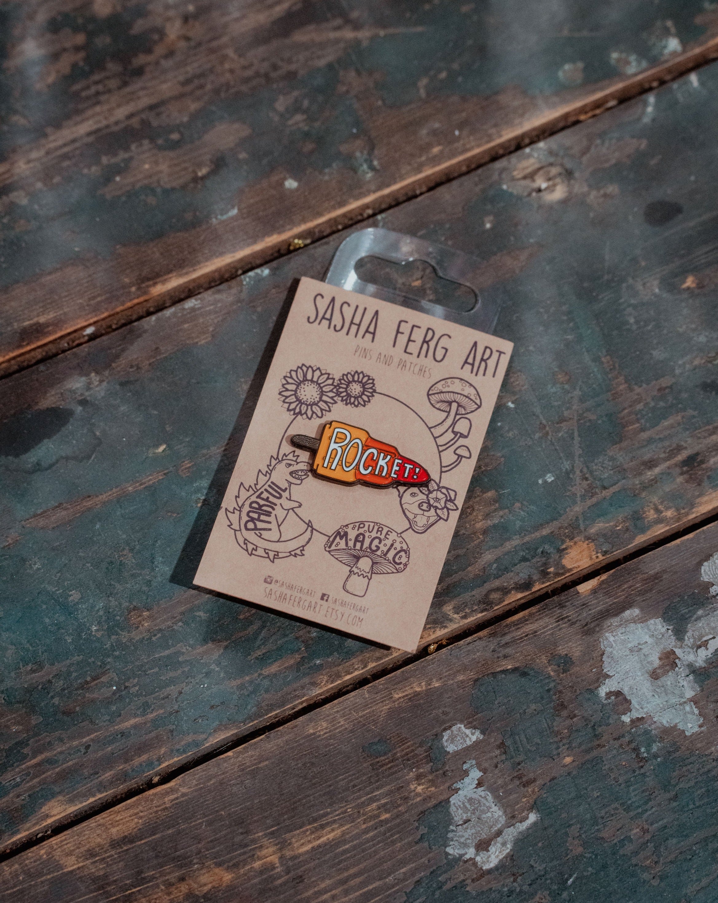 Rocket Lolly Pin | Sasha Ferg Art – Born & Bred