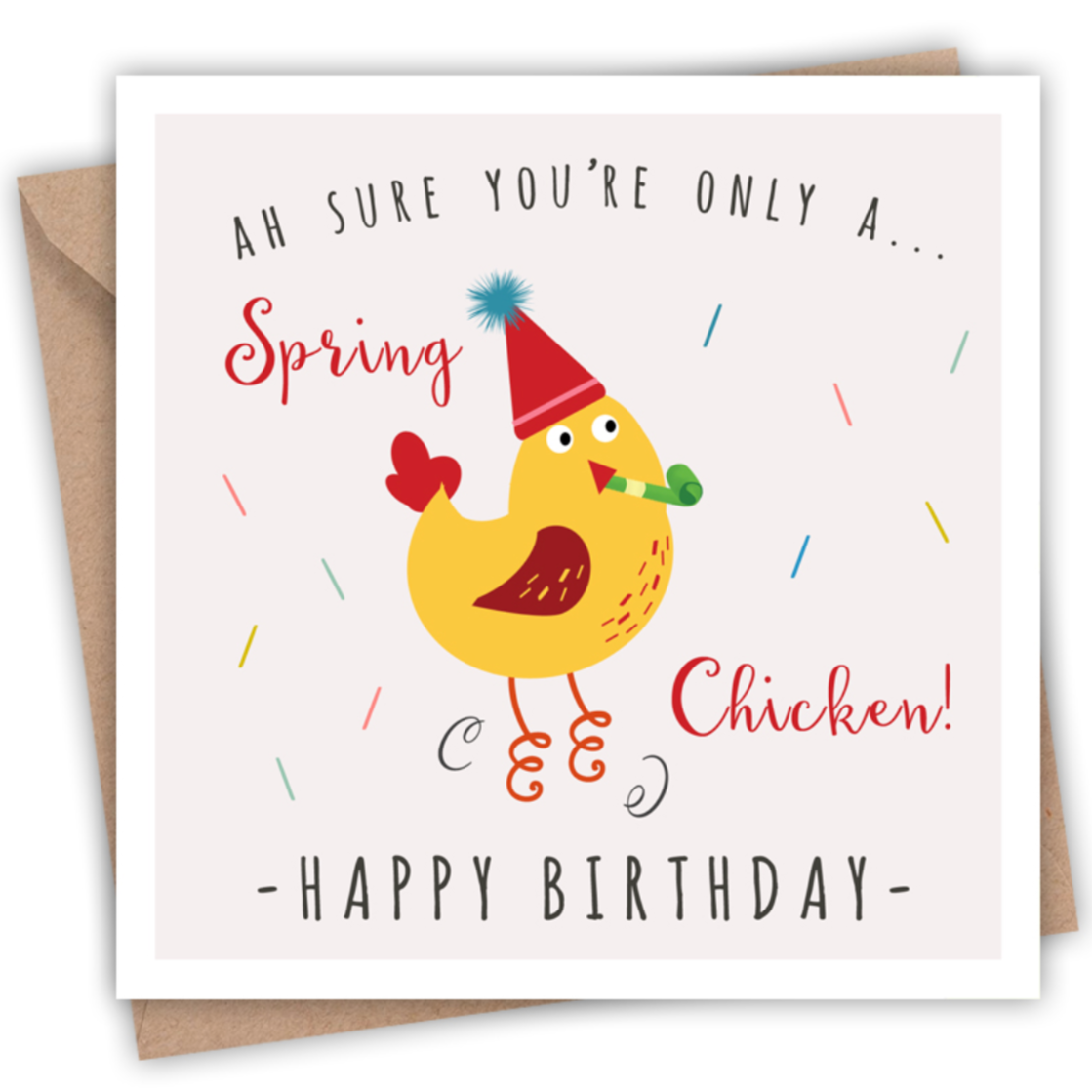 Northern Irish | Spring Chicken Birthday Card – Born & Bred