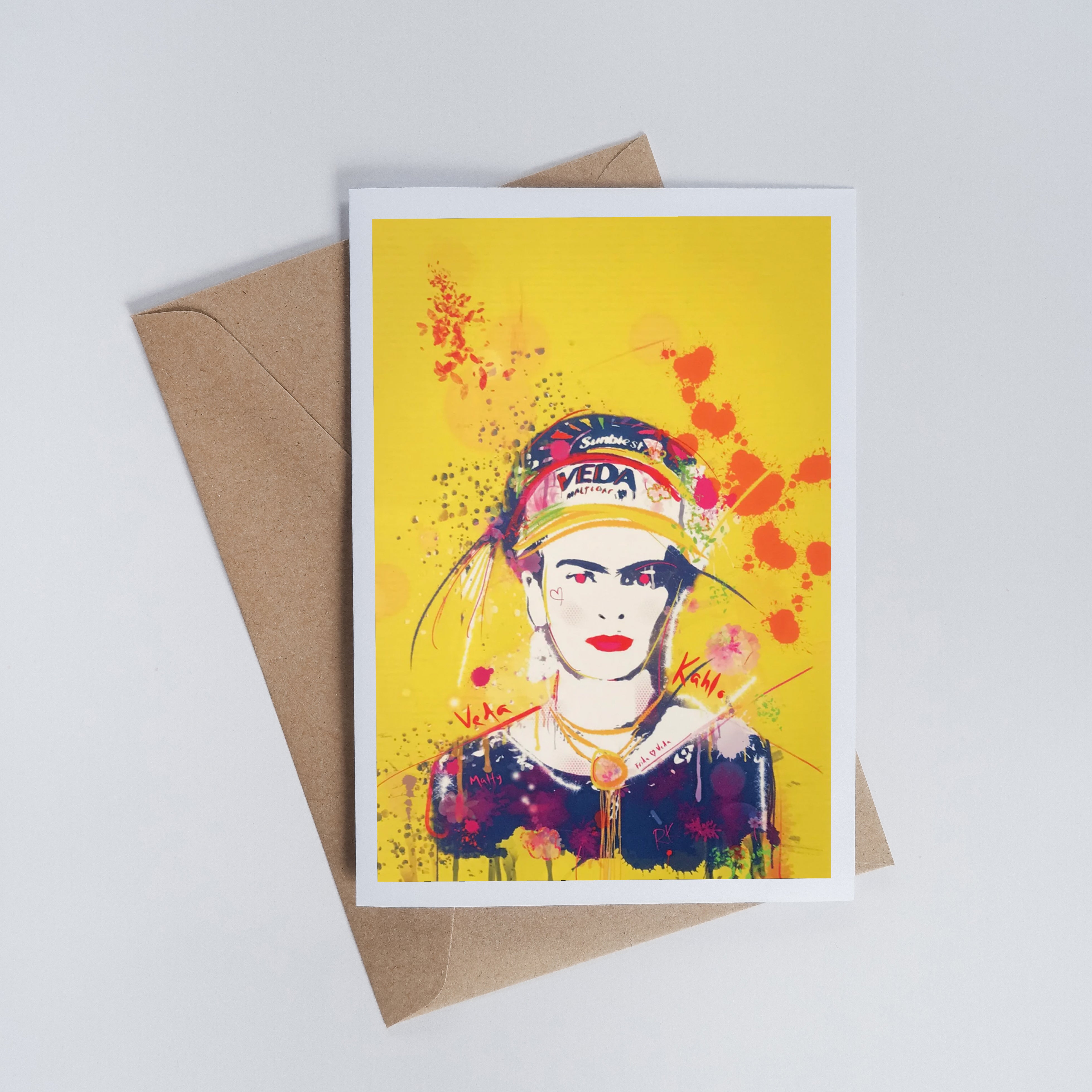 Veda Kahlo Card | Ricky Drew A Piccy – Born & Bred